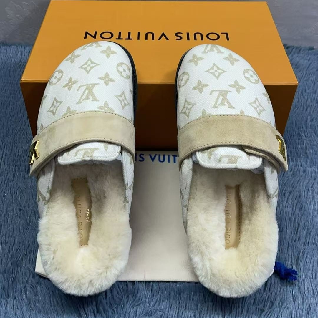 Louis Vuitton LV Cosy Flat Comfort Clog White For Women 1ADD6V ...