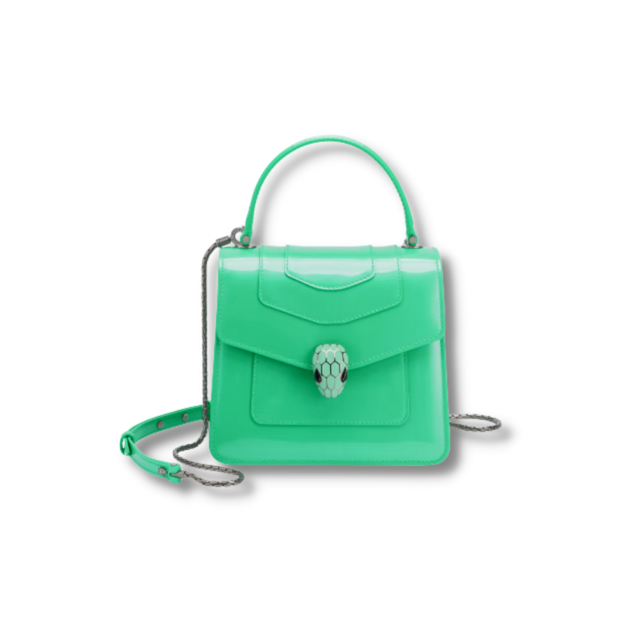 Serpenti Forever Top Handle Green For Women-291323 - Temafes - The best ...