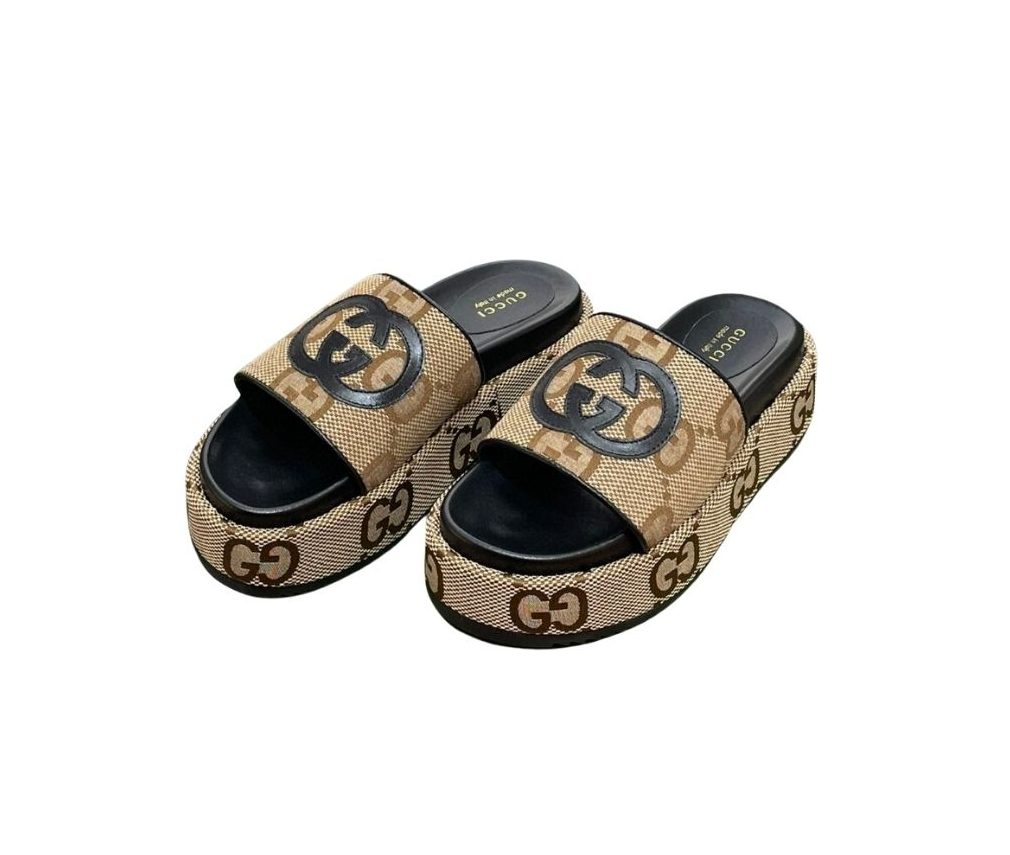 Gucci Platform Slide Sandal Brown For Women ‎ - Temafes - The best ...