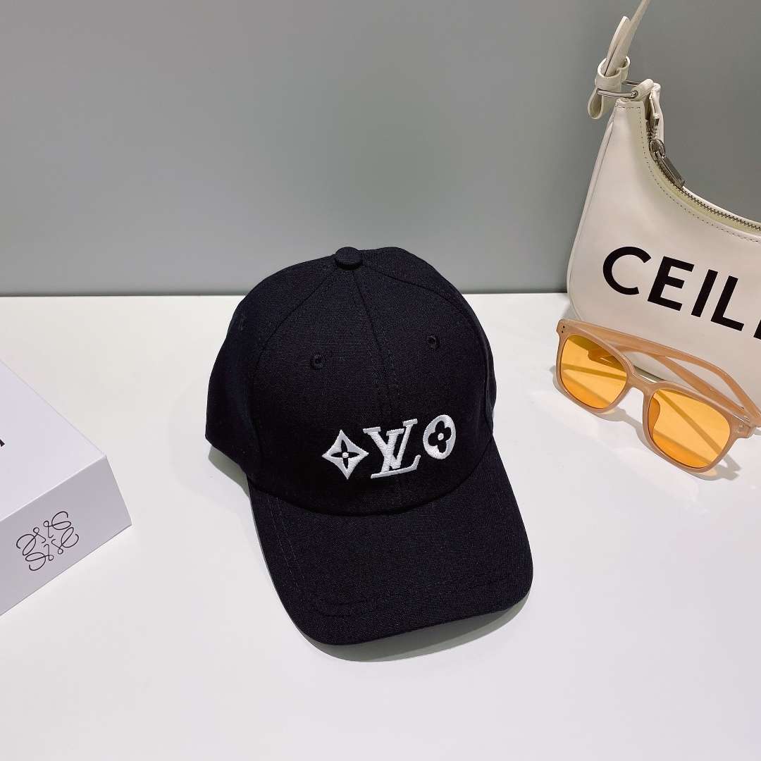 Louis Vuitton Baseball Cap Black For Men - TemafesUS