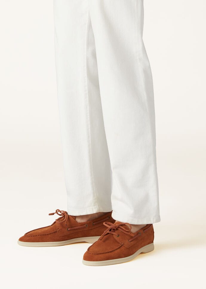 Loro Piana Sea-Sail Walk Loafers Brown For Men FAN1317 - Temafes - The ...