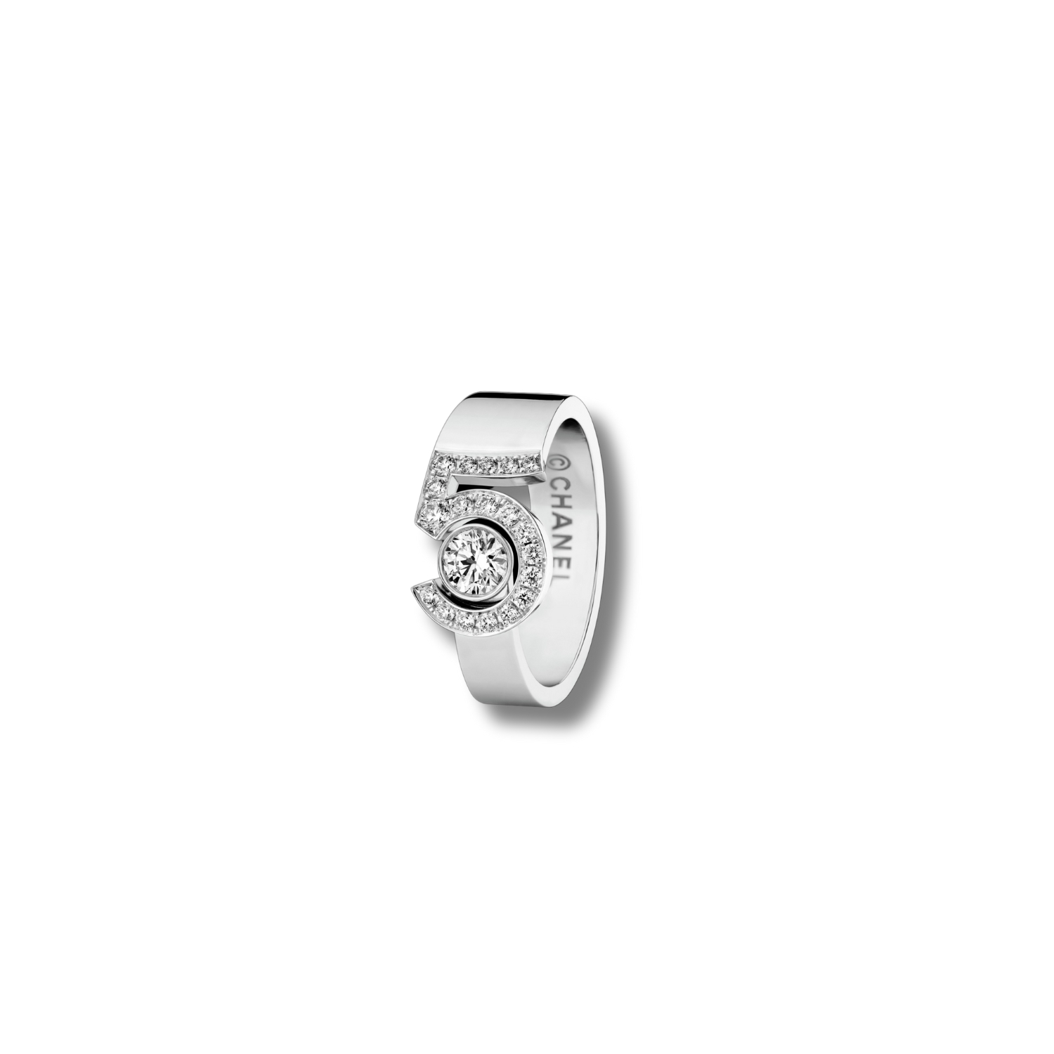 Chanel Eternal N°5 Ring White Gold For Women J12002 - Temafes - The ...