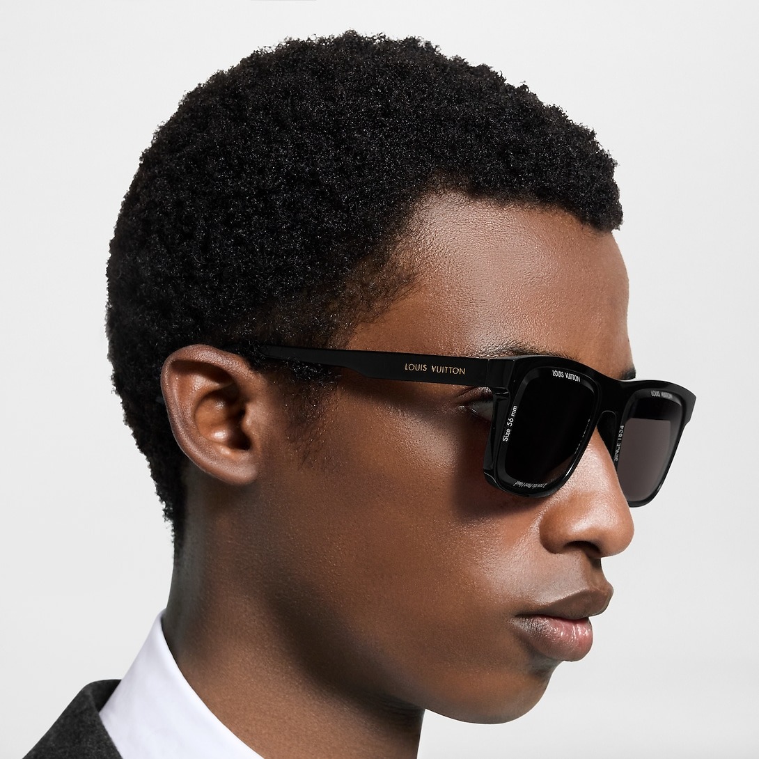 Louis Vuitton LV Super Vision Daily Large Square Sunglasses Black ...
