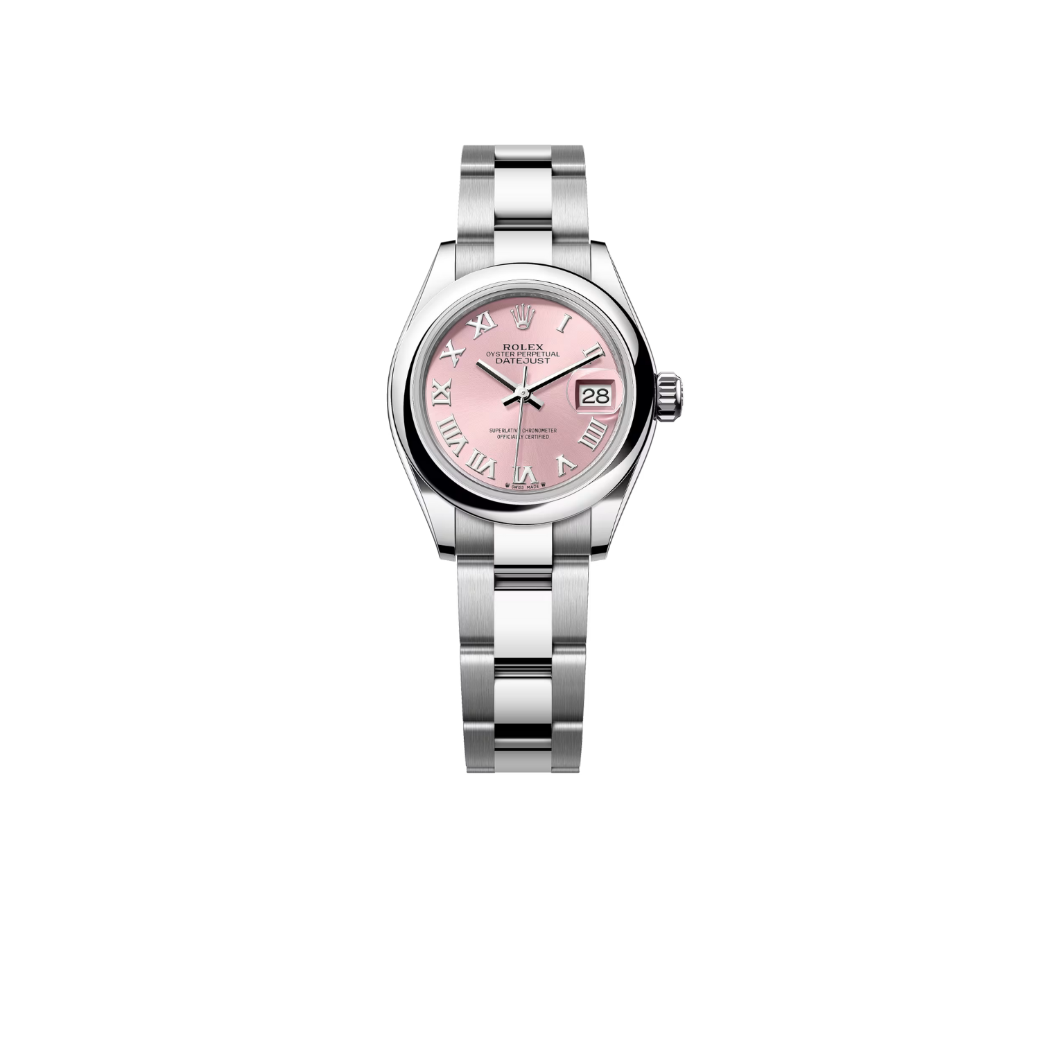 Rolex Lady-Datejust Silver Toned Pink Dial 28mm For Women 279384RBR ...