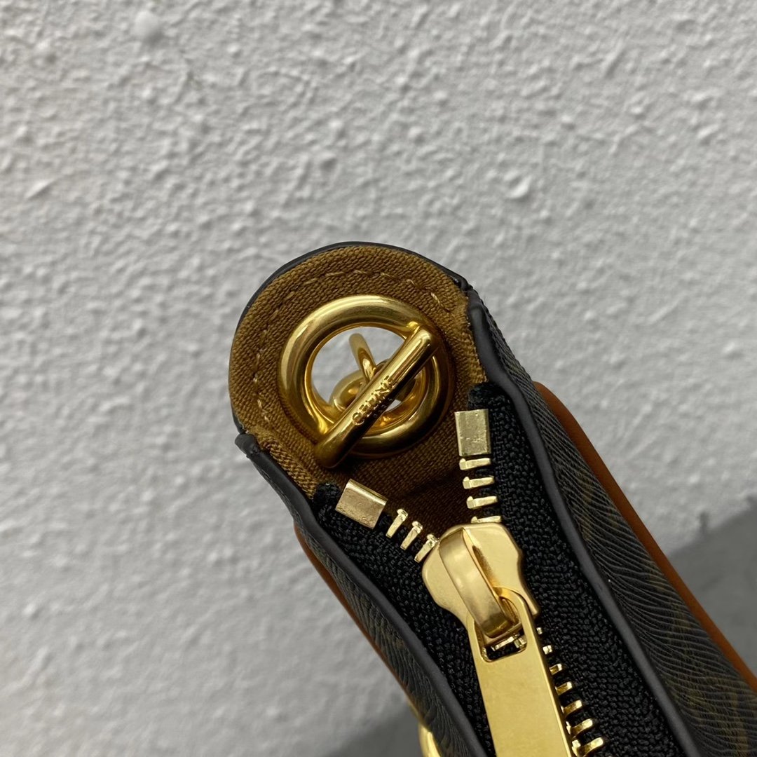 Celine Medium Ava Chain In Triomphe Canvas Tan For Women 10in/25cm ...