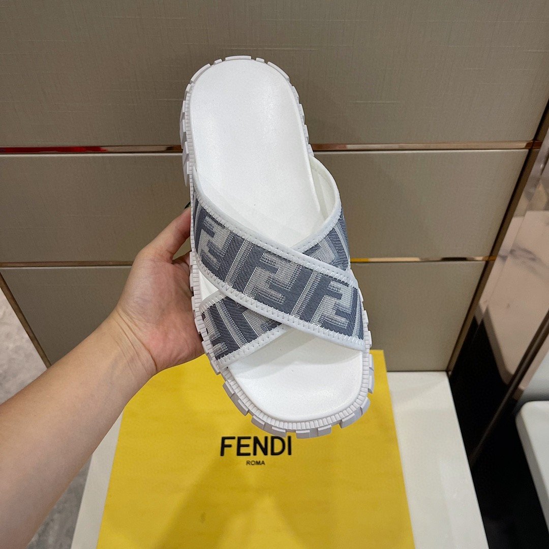 Fendi Force White Slides For Men - Temafes - The best quality products at very affordable price ...