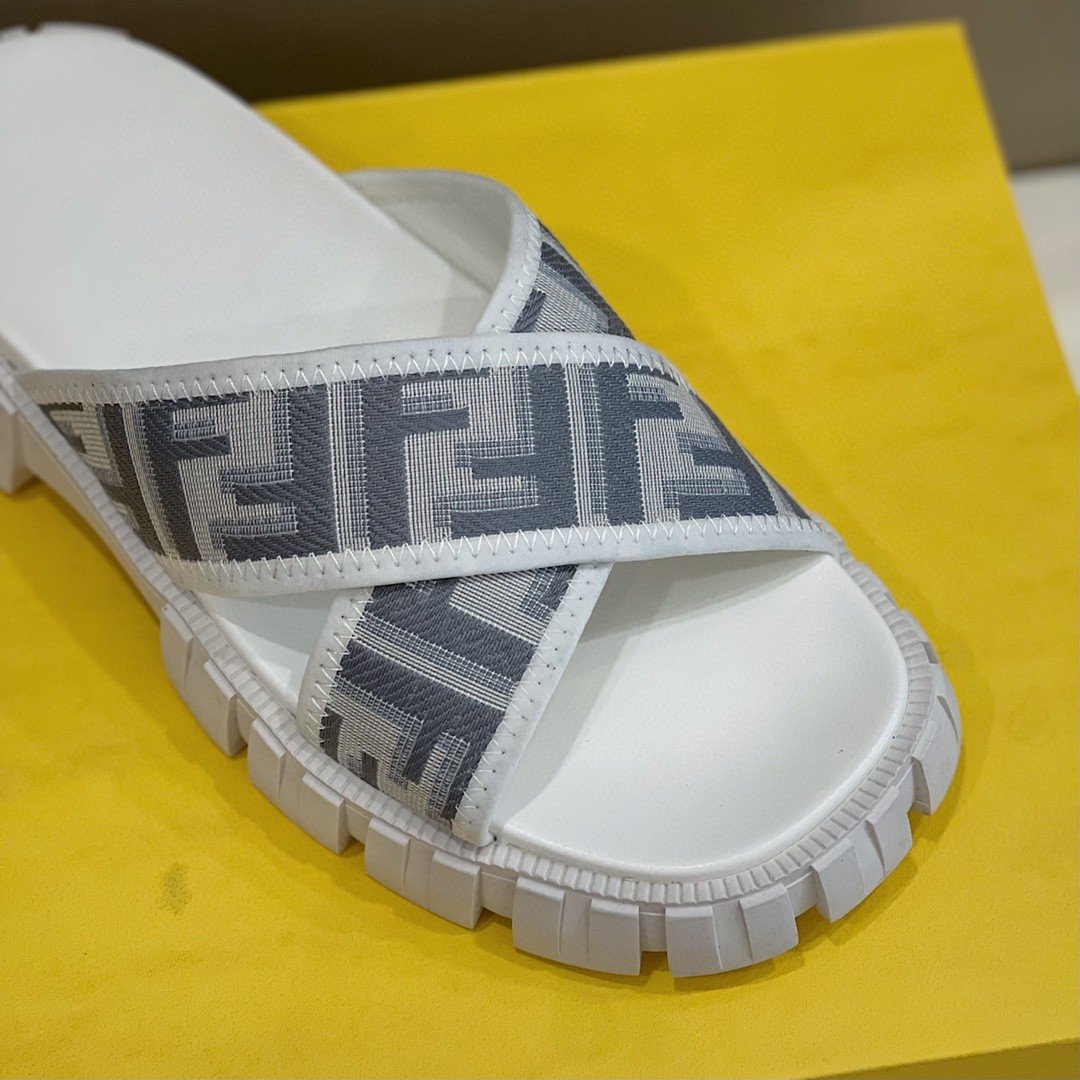 Fendi Force White Slides For Men - Temafes - The best quality products at very affordable price ...
